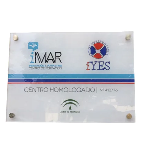 Placas de Metacrilato rotuladas con impresion (Low Cost)